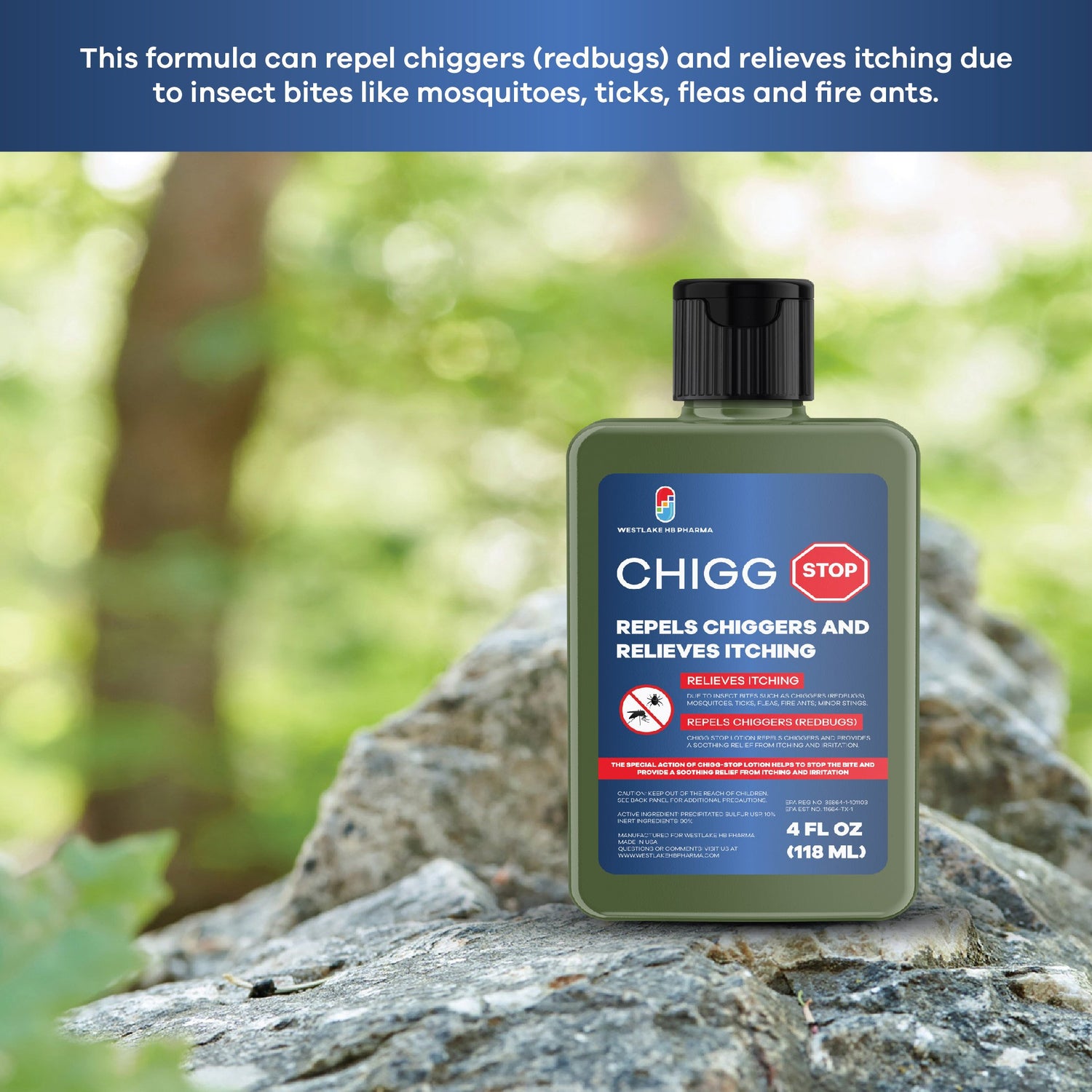 Chigg-Stop The Soldier's Choice Relieves Itching and Repels Chiggers, 4 ...