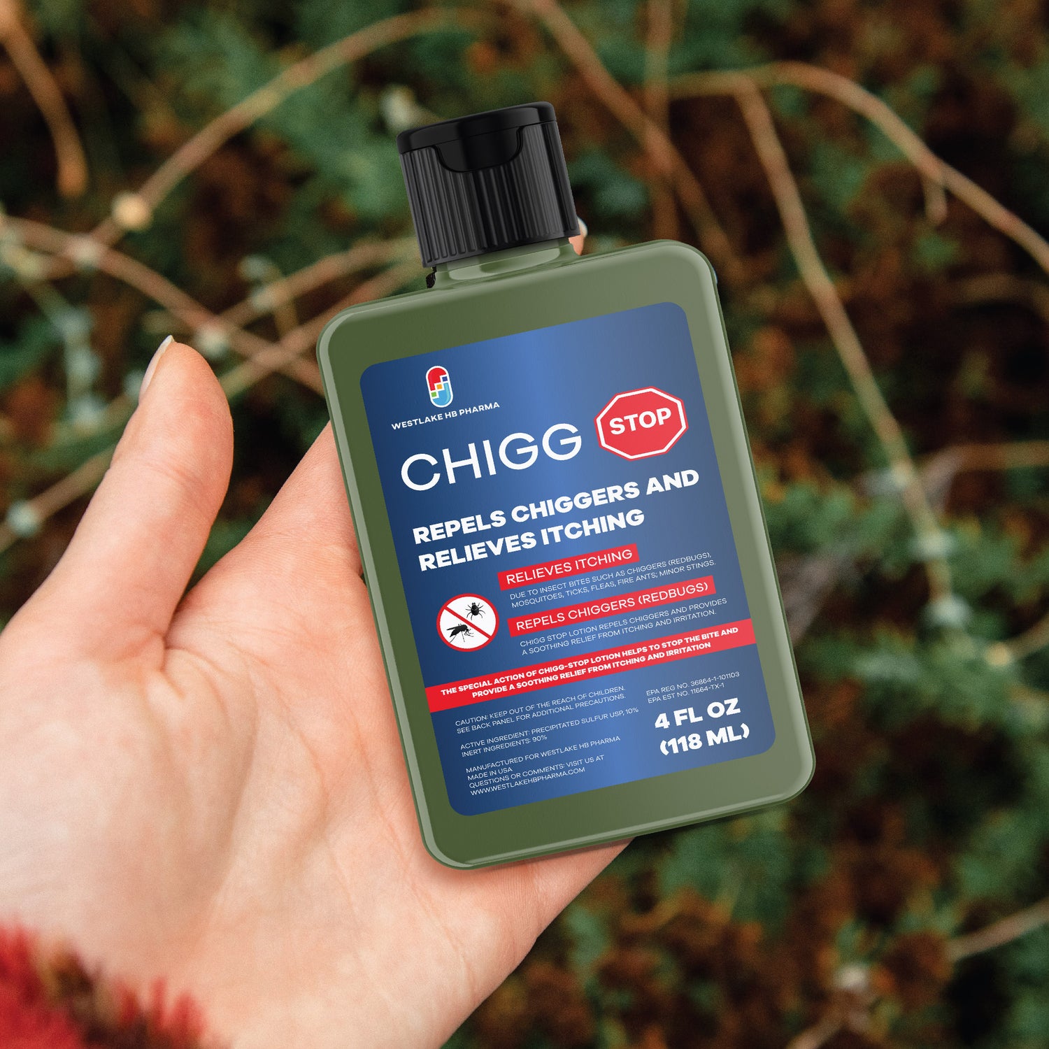 Chigg-Stop The Soldier's Choice Relieves Itching and Repels Chiggers, 4 ...