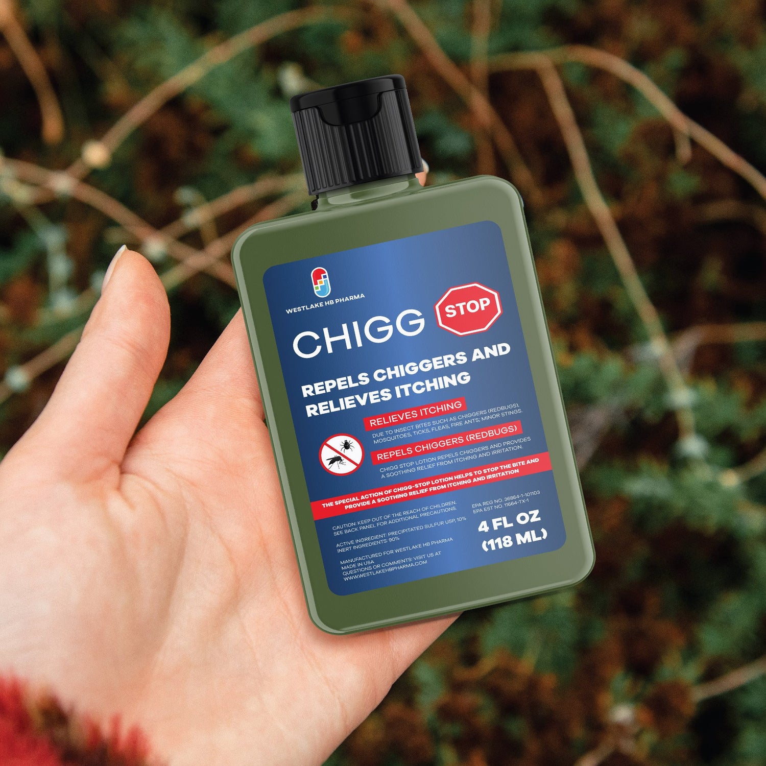 Chigg-Stop The Soldier's Choice Relieves Itching and Repels Chiggers, 4 ...
